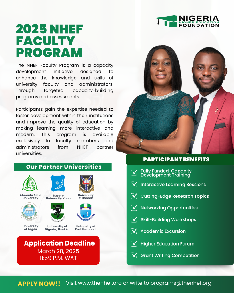 Applications Now Open for the 2025 NHEF Faculty Program: Empowering ...